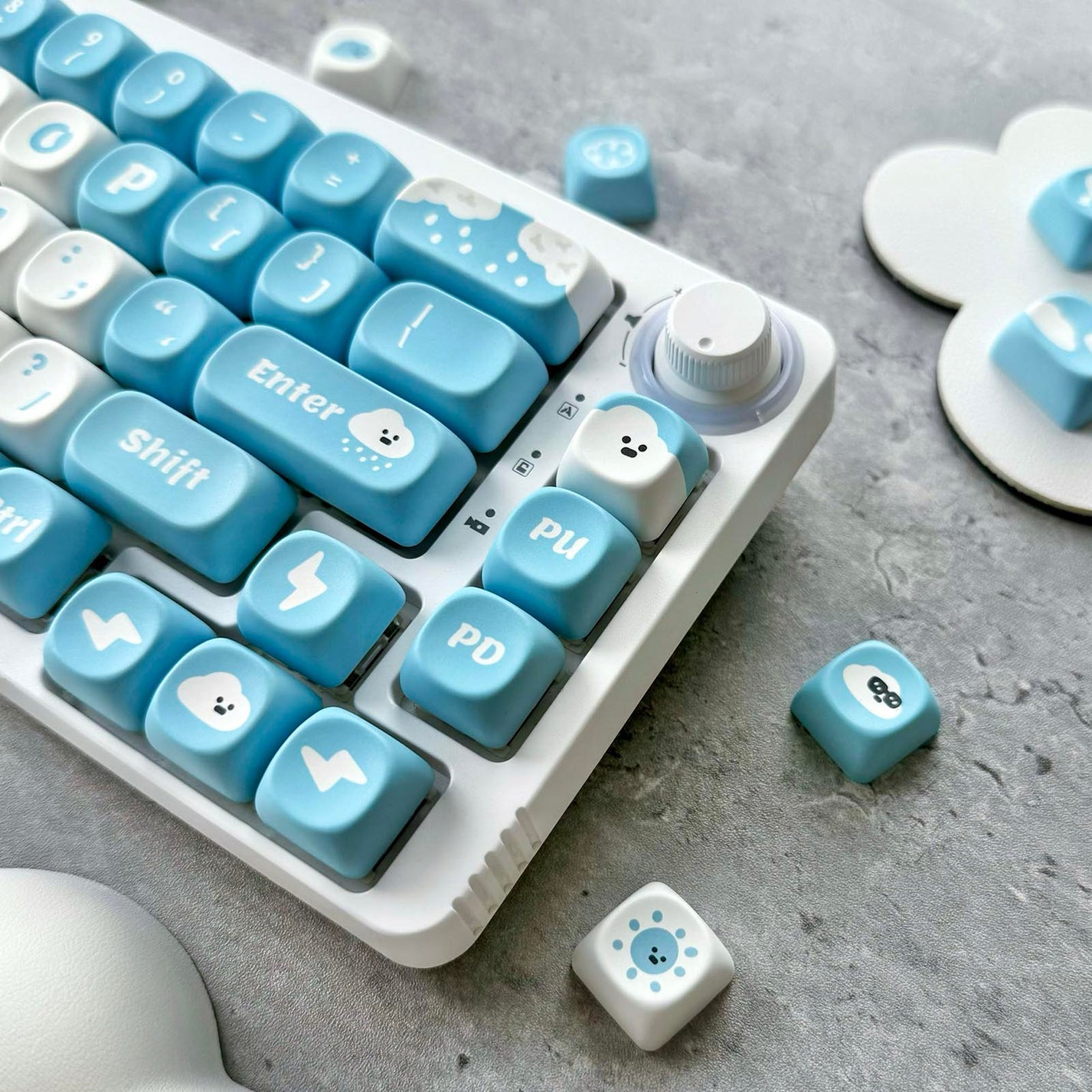 Fluffy Cloud Keycap Set – Taro Depato