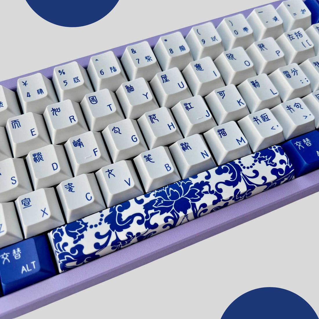 Blue and White Keycap Set – Taro Depato